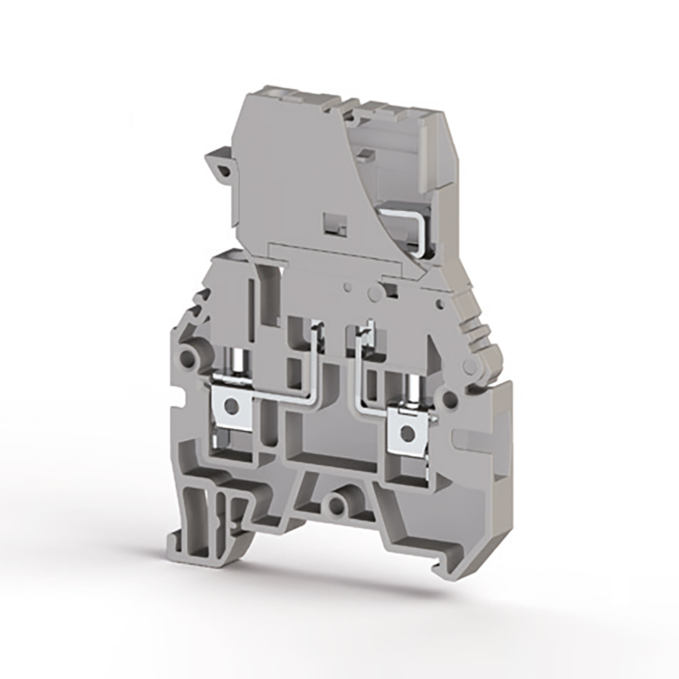 Клема гвинтова під запобіжник 5х20 ASK 3 MLD 24V DC 4 мм сіра Klemsan ...